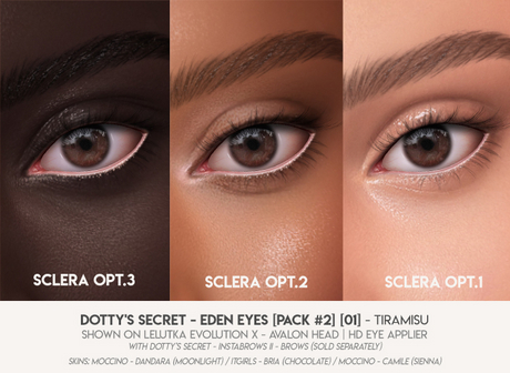 Second Life Marketplace - Dotty's Secret - Eden Eyes [PACK #2]
